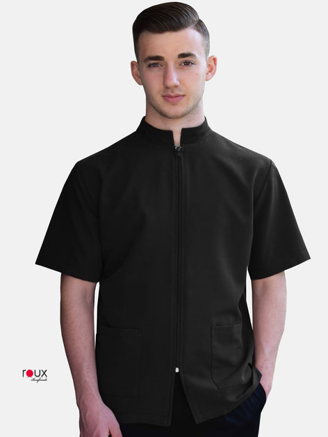 Men's Tunic Asa | Uniforms for Spa, Healthcare & Housekeeping – Roux ...