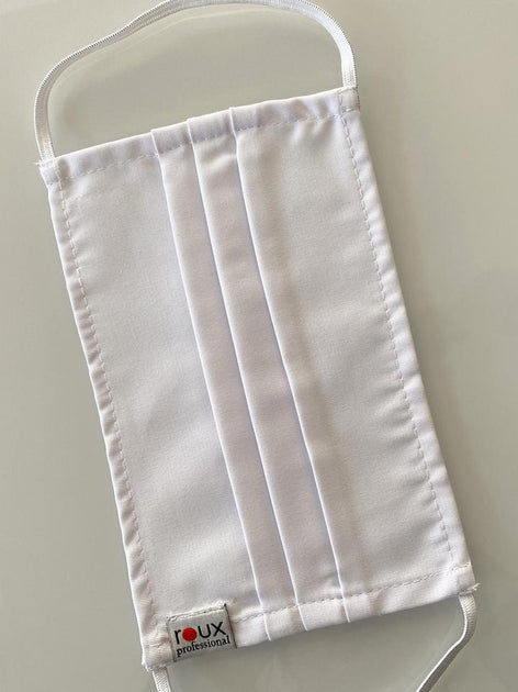Face Mask White - WASHABLE, REUSABLE & BREATHABLE – Roux Professional